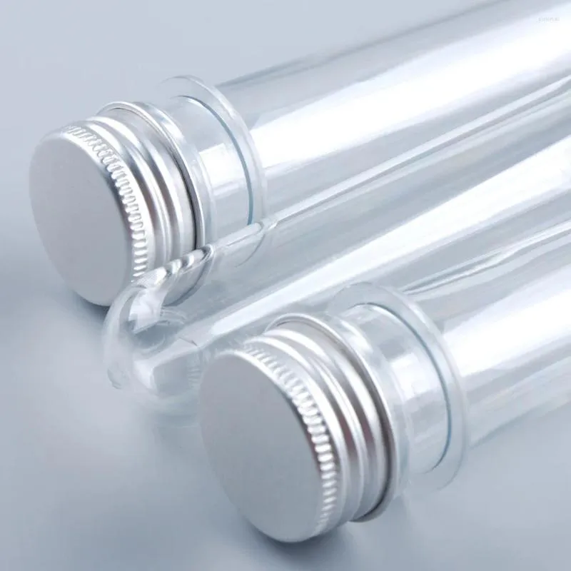 DHgate.com:30 Pack 50ml Clear Cylinder Plastic Test Tube Bottles w ...