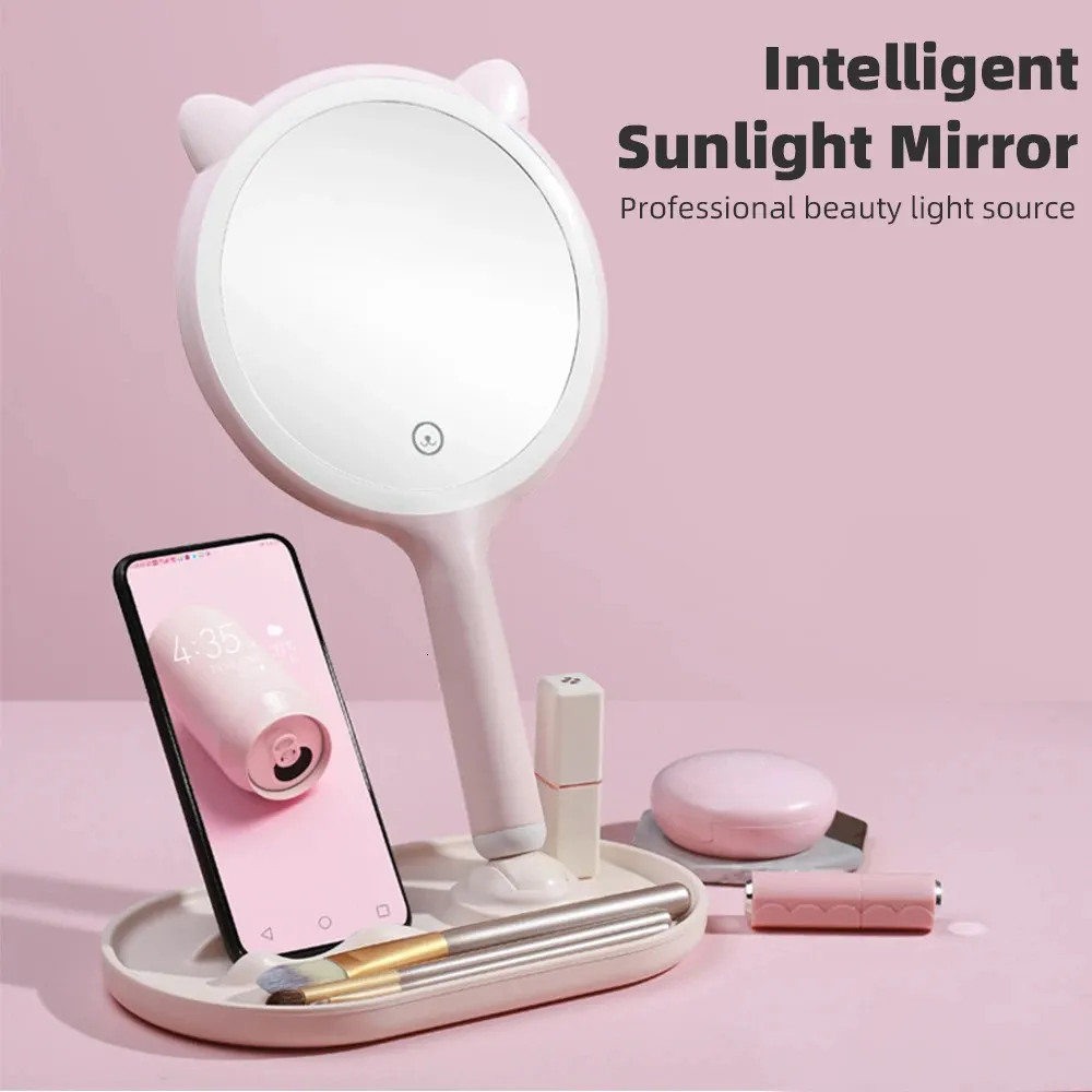 DHgate.com:Smart LED Makeup Mirror with Storage Box & Phone Holder ...
