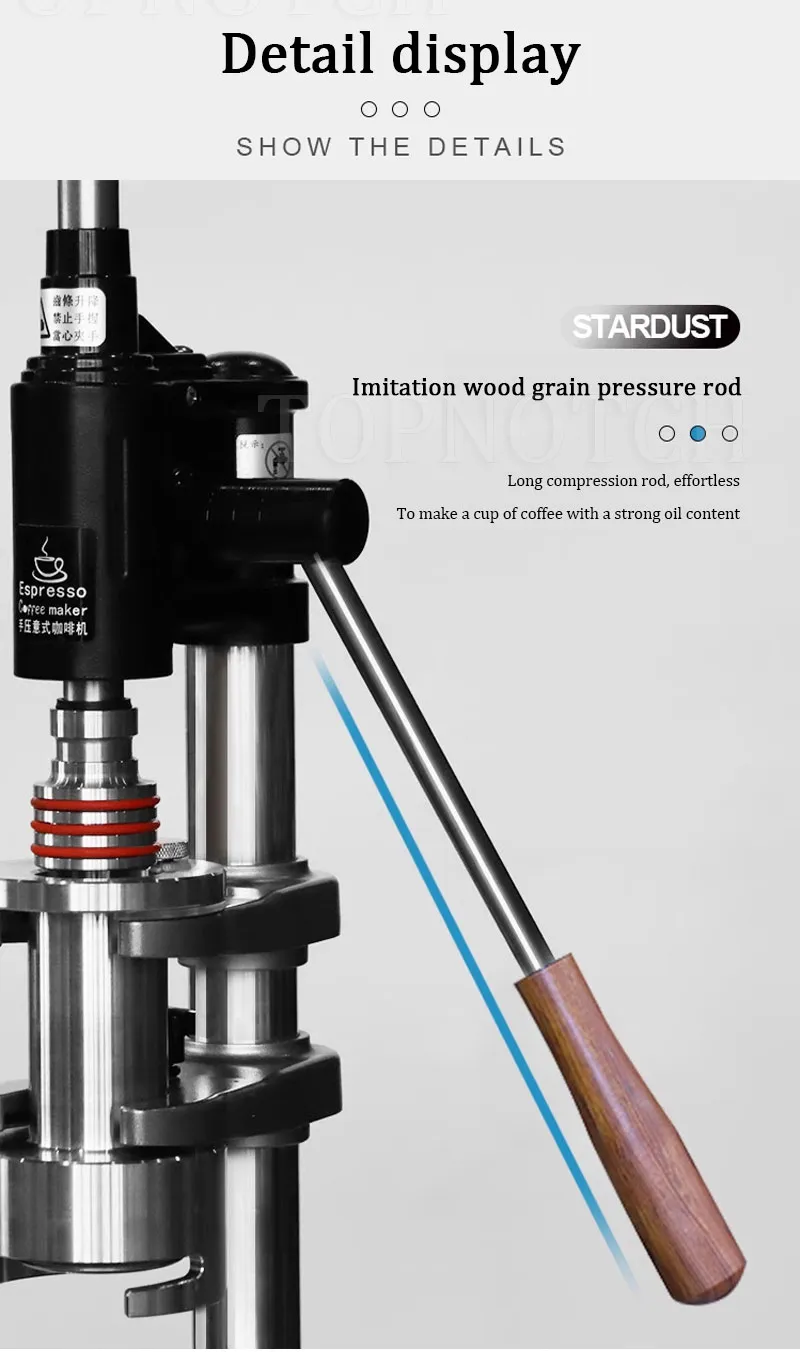 Lever Manual Espresso Machine: Commercial Home Extraction Coffee Maker ...