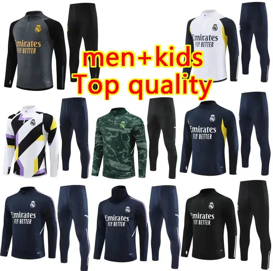 2023 2024 Real Madrids Kids Kit Tracksuit Training Suit Vini JR ...