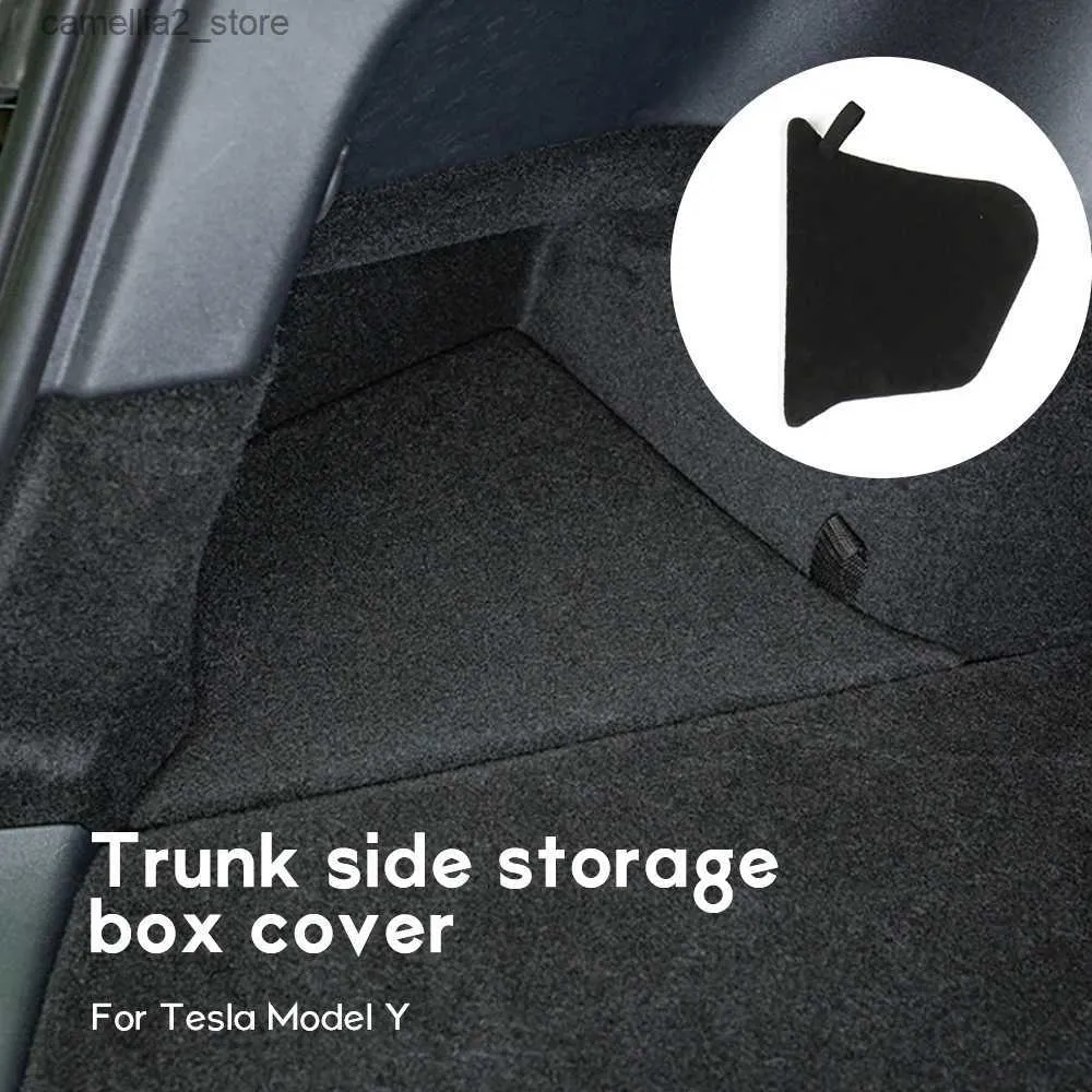 DHgate.com:Tesla Model Y Car Rear Trunk Side Storage Box Organizer Bins ...
