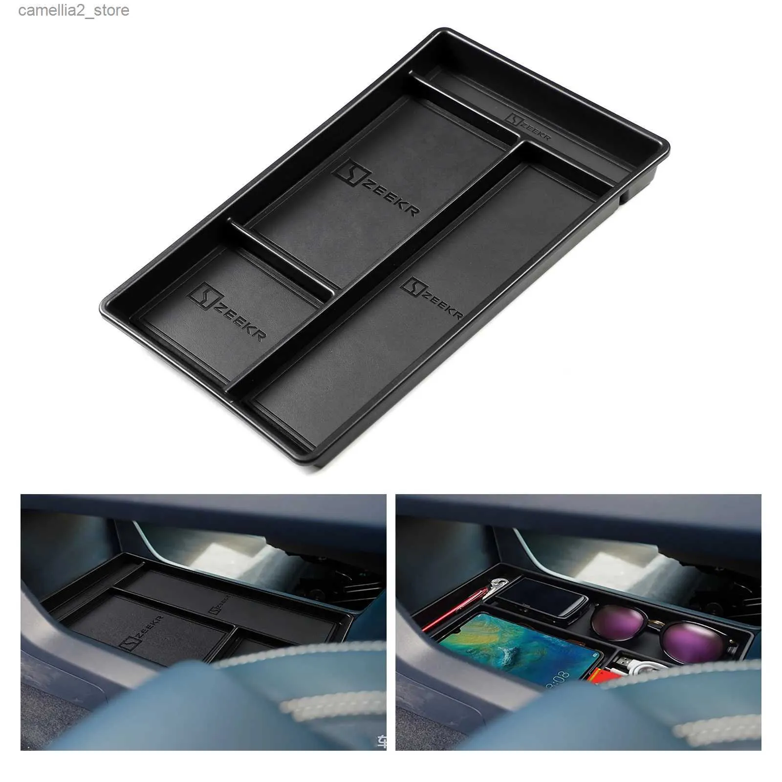 DHgate.com:Car Organizer for ZEEKR 001 Car Center Console Storage Box ...