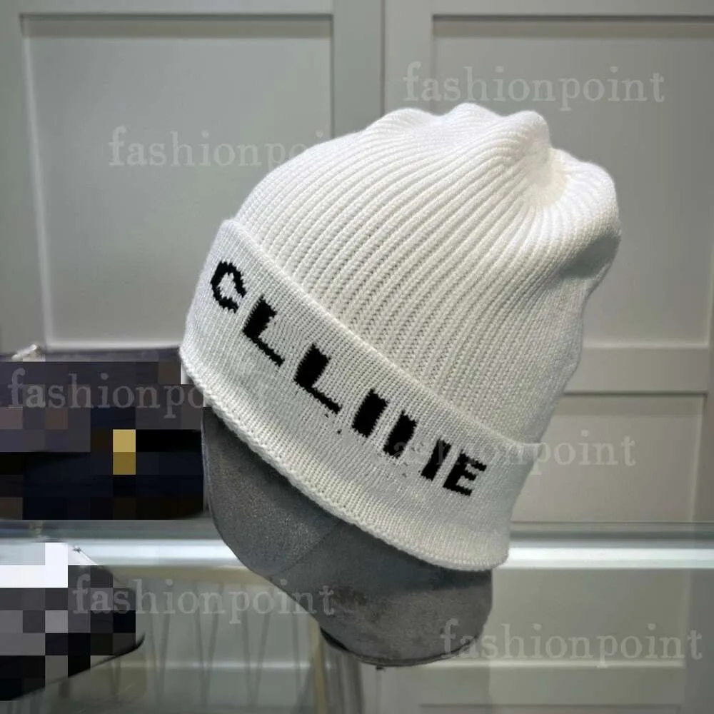 Designer Cashmere Knit Beanie Skull Cap With Knitted Letters Unisex ...