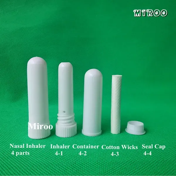 Nasal Inhaler Sticks Bulk Empty Aroma Inhaler Tubes With 51mm Cotton ...