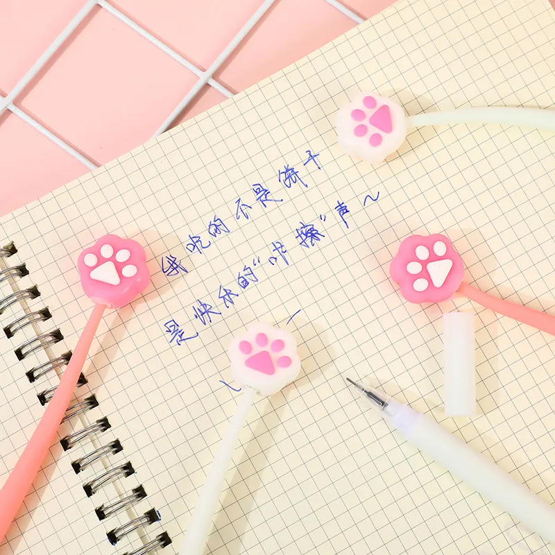 DHgate.com:48Pcs Cute Cat Paw Ink Pens, Soft TPR Creative Cute Paw ...