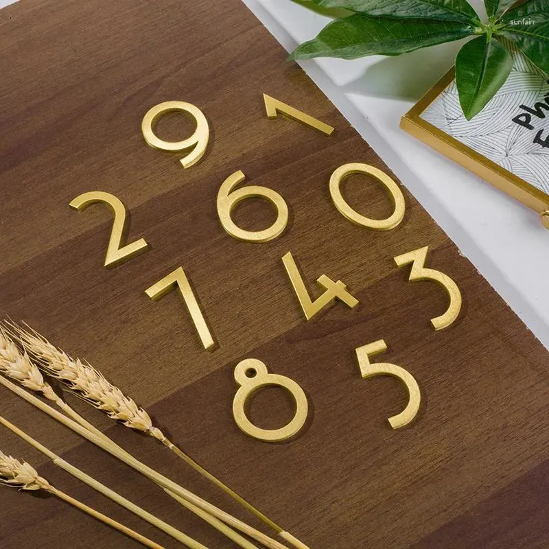 Solid Brass House Numbers DIY Home Decor With Metal Stamping Address ...