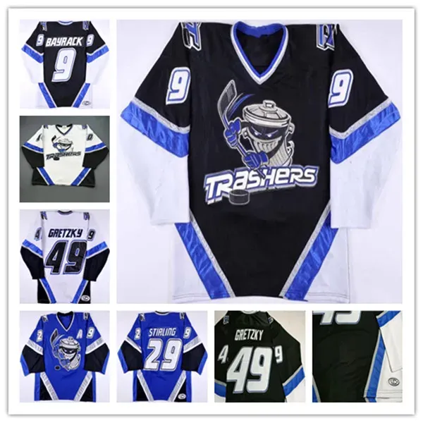 Custom UHL Danbury Trashers Hockey Gear Hockey Jersey Featuring Brent ...
