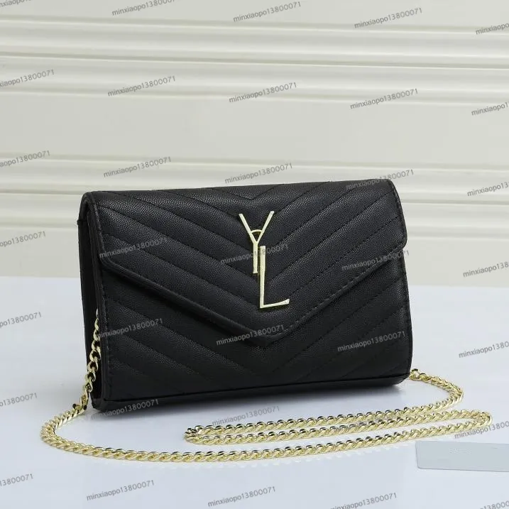 Top Quality YSLtiys Leather Chain Purse Leather Women Shoulder Bags ...