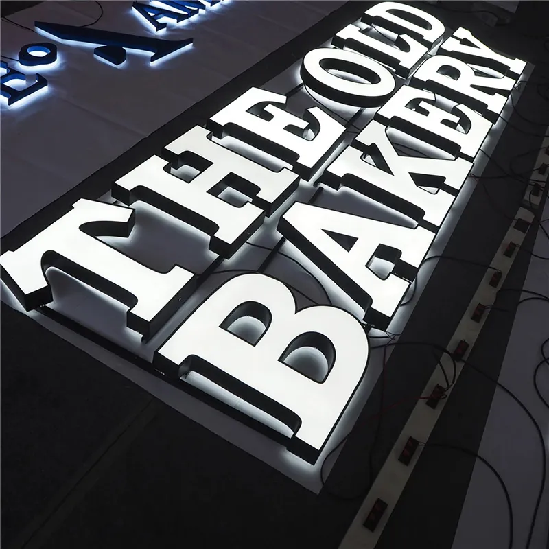 Illuminated Acrylic Signs: 3D Company Logo LED Light Letters Custom ...