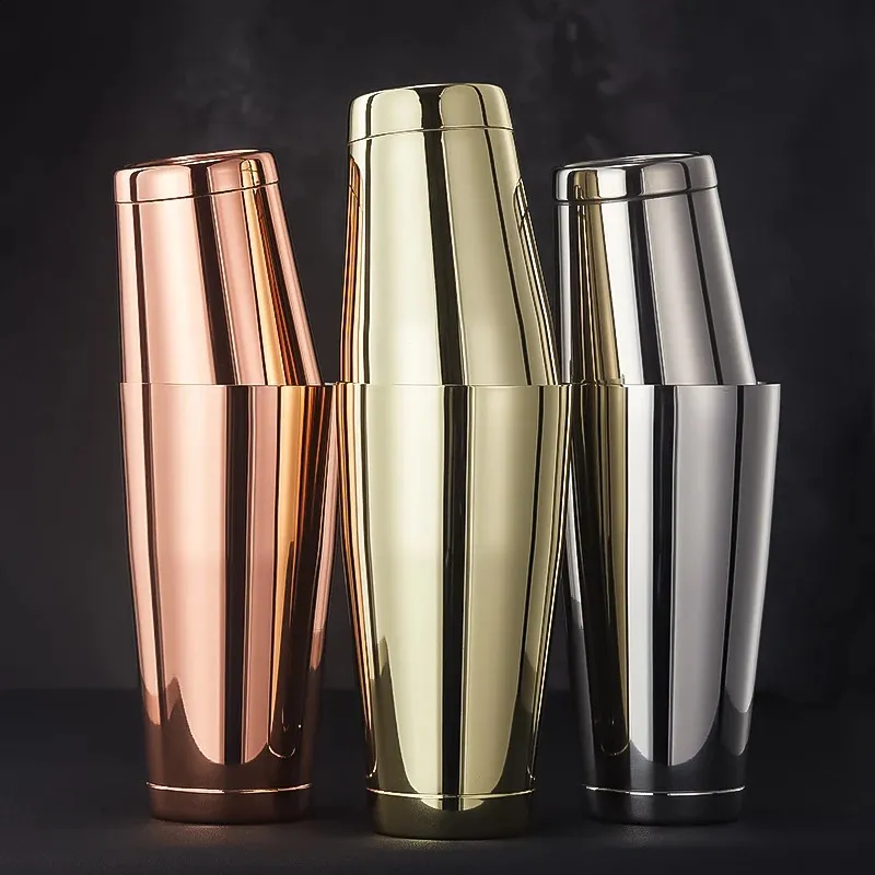 Premium Stainless Steel Cocktail Boston Shaker Set - Professional ...