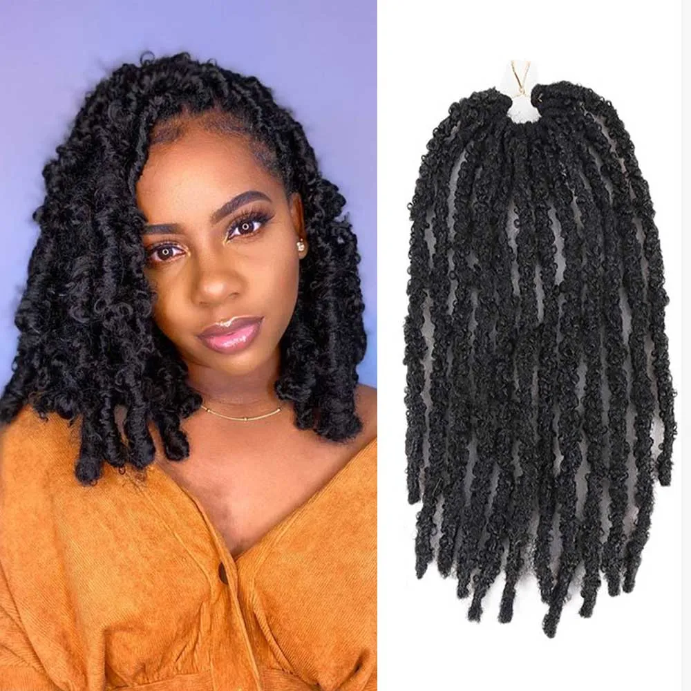 Pre Looped Distressed Faux Locs Crochet Dreadlocks Hair In Ombre Loc ...