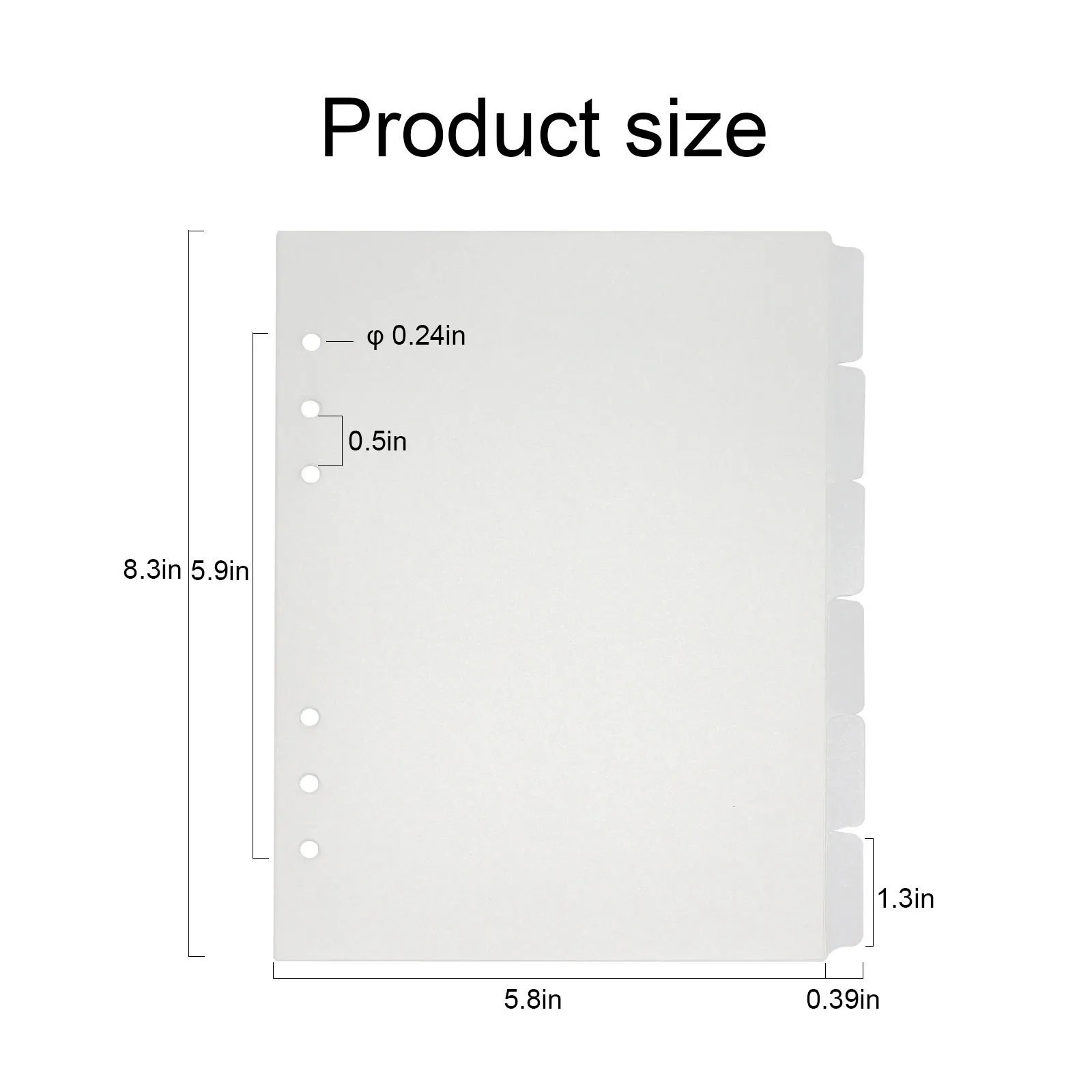 Wholesale Transparent Paper Index Divider For Binding Planner Laptop ...