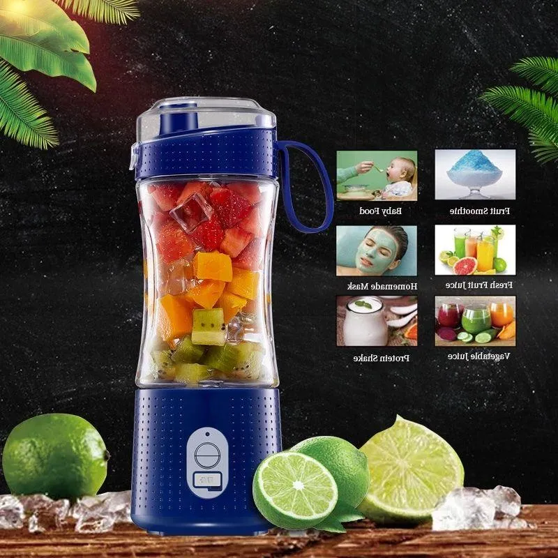 Portable USB Electric Fruit Mini Blender Smoothie Maker With Orange ...