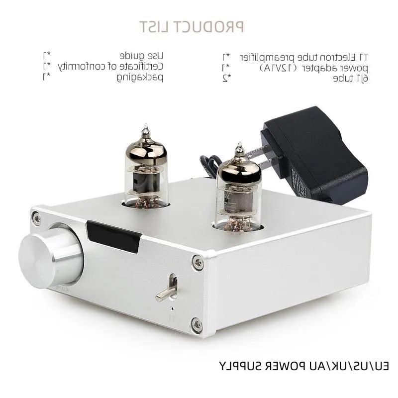 Tube Amplifier Kits T1 6J1 Bile Preamp MINI HIFI Preamplifier Tube 6J1 ...
