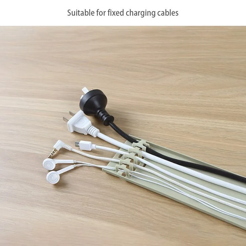 Storage Baskets Self-Adhesive Wall Mounted Wire Duct Cover Data Cable ...