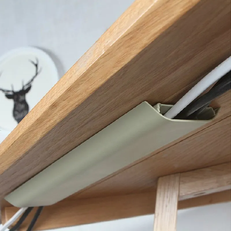 Storage Baskets Self-Adhesive Wall Mounted Wire Duct Cover Data Cable ...