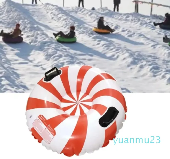 Heavy-Duty Snow Tube Sled - Inflatable Snow Sledge for Kids & Adults ...