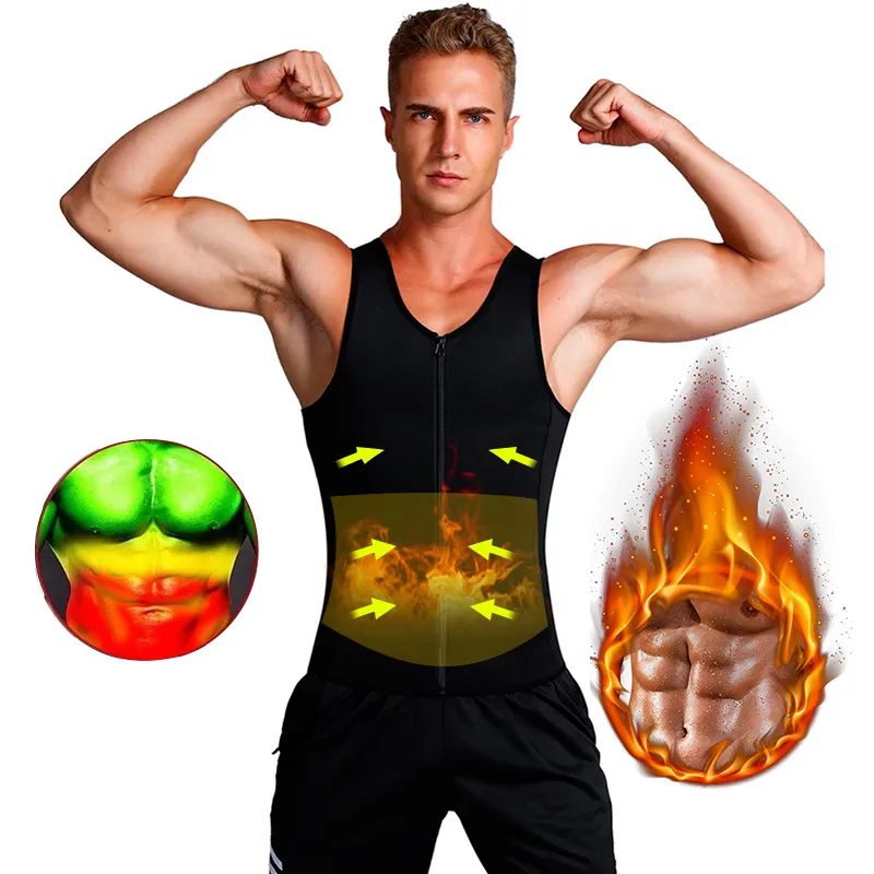 Men's Slimming Sauna Vest: Weight Loss Workout Tank Top - Premium ...