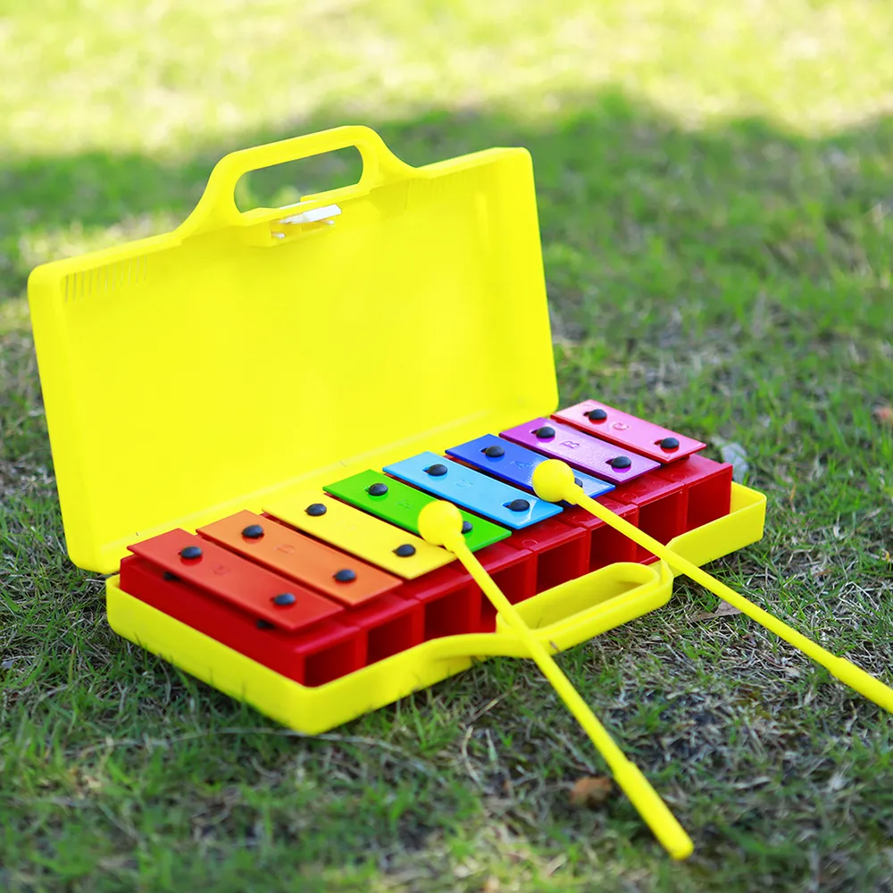 Childrens Musical Instruments Set 8 Note Xylophone Hand Bell, Colorful ...