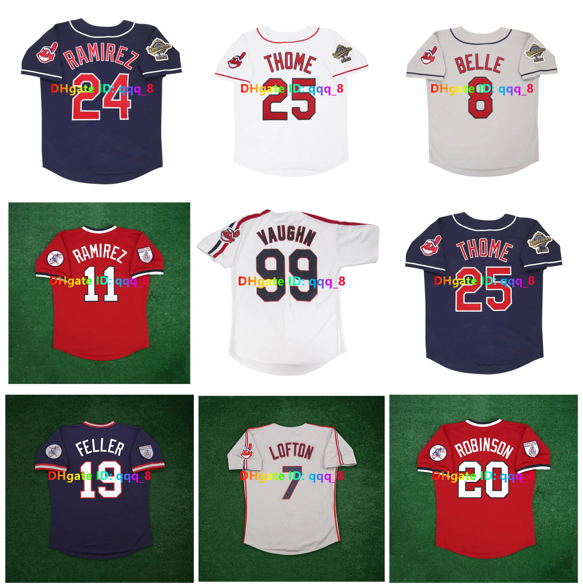 Manny Ramirez Jim Thome Indians Throwback Baseball... From Qqq_8, $17. ...
