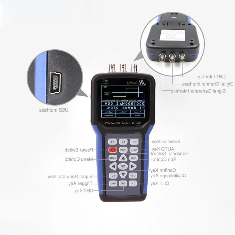 Wholesale Handheld Multi Functional Digital Oscilloscope: 20MHz ...