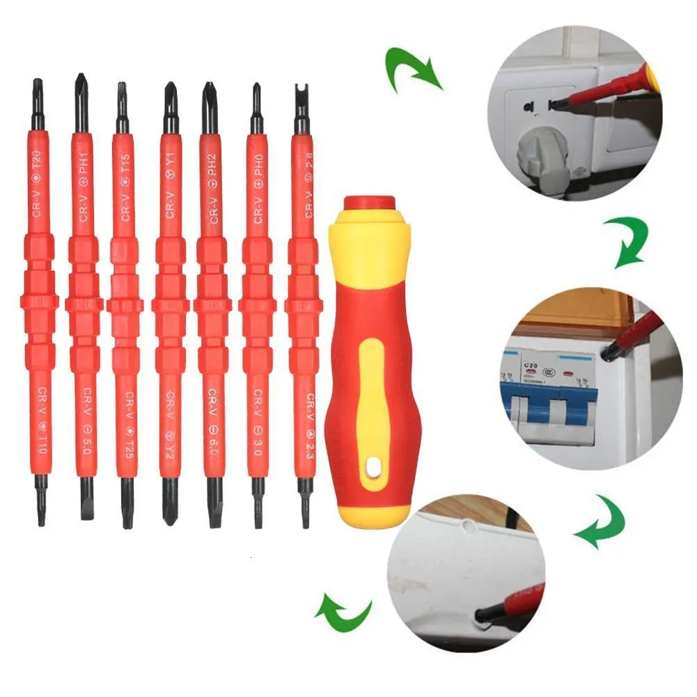 Screwdrivers 13 VDE Insulated Screwdriver Sets 1000V Slotted Phillips ...