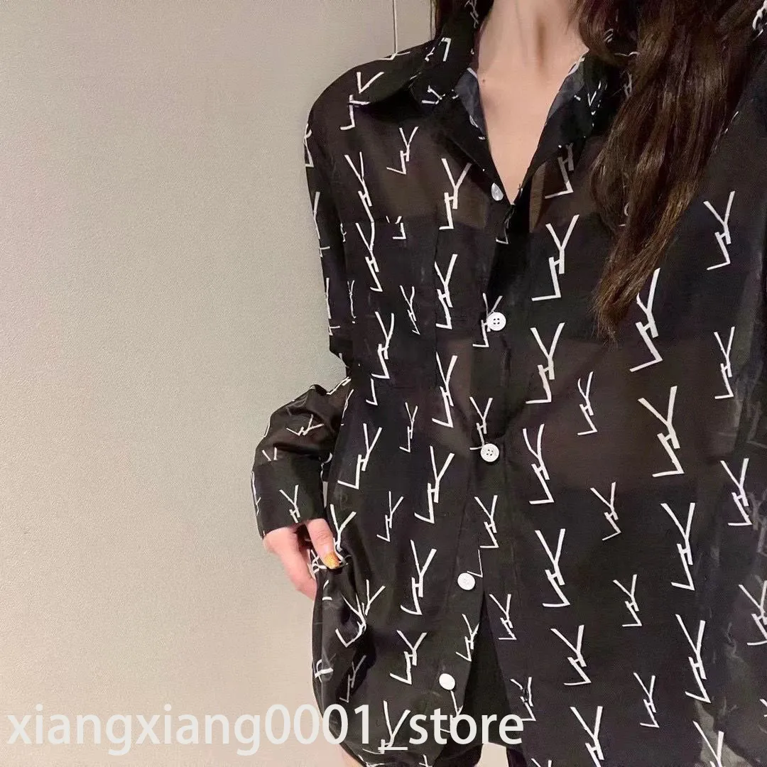 Womens Loose Blouses Shirts, Summer Sexy Translucent Paris Shirt, Plus ...