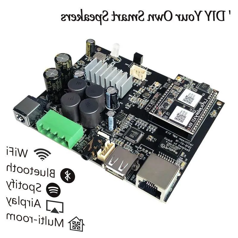 AMP WiFi And Bluetooth 50 Audio Amplifier Board Module Wireless Class D ...