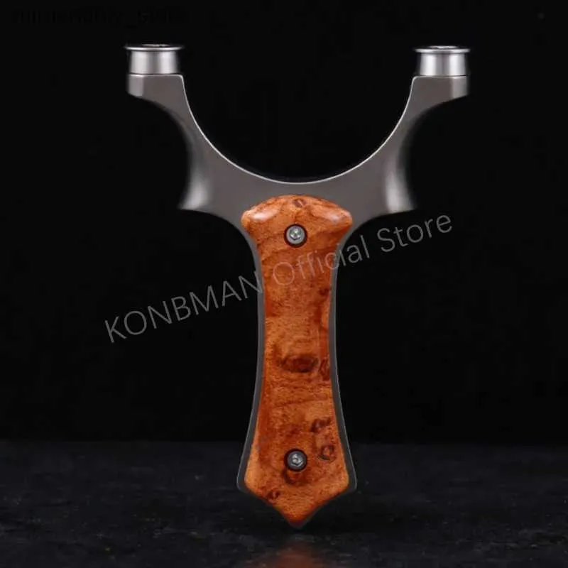 DHgate.com:Stainless Steel Slingshot with Wooden Hand Grip, Quick Press ...