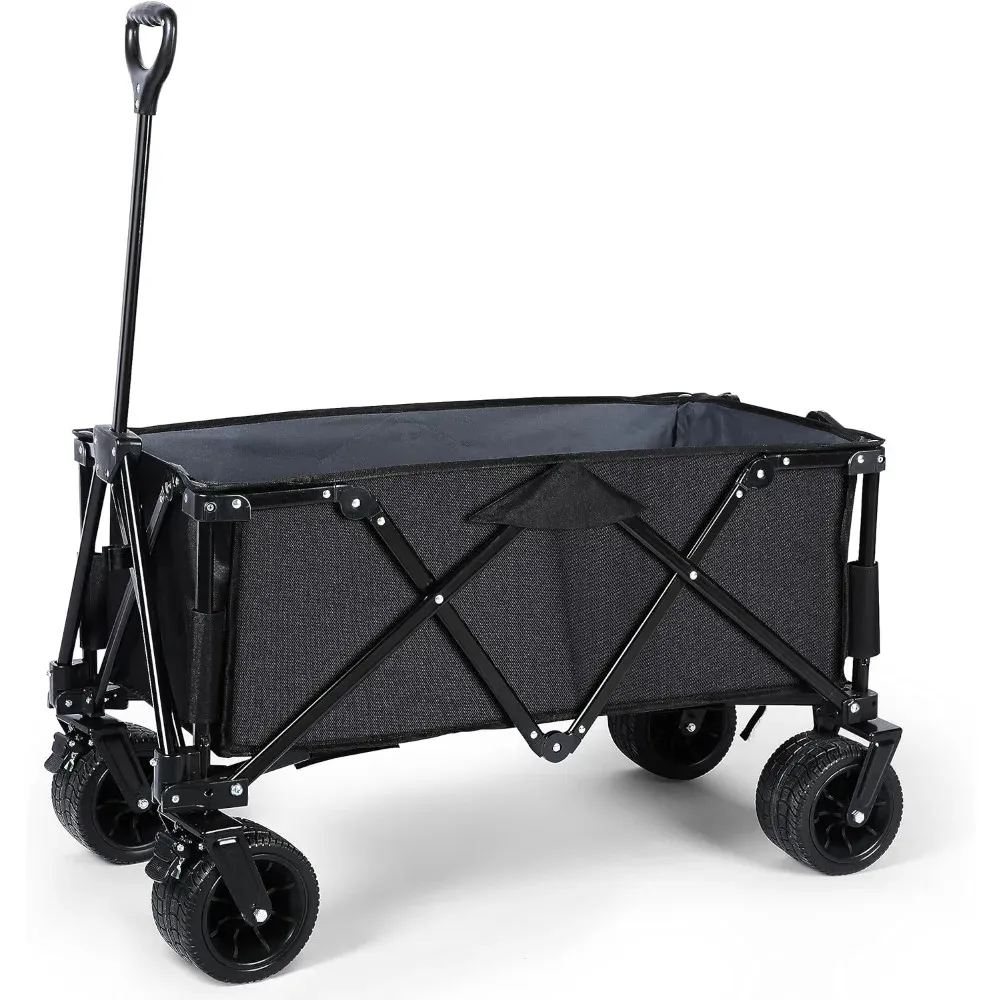 Heavy Duty Collapsible Cart with Wheels - 265 lbs Capacity, Beach ...