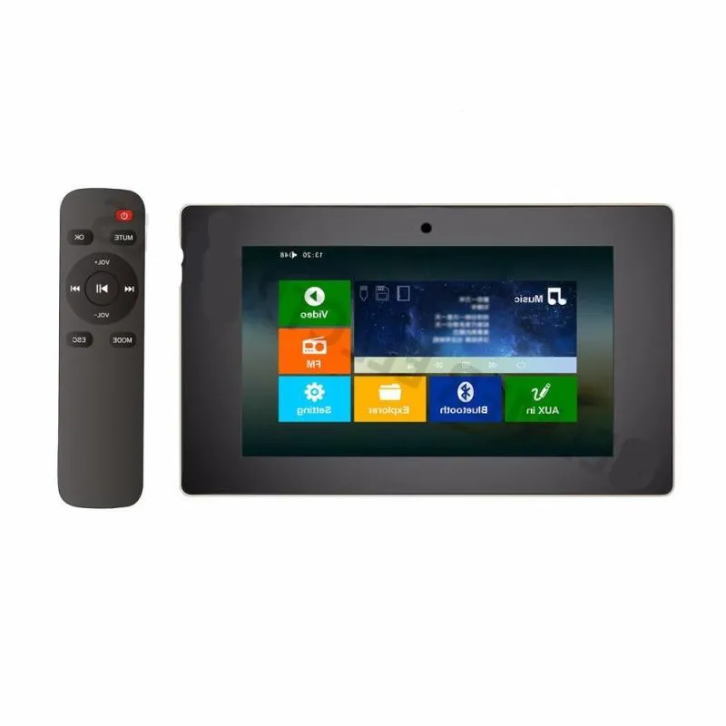 Touch Screen Music Player In Wall Amplifier: Digital Stereo Home Audio ...