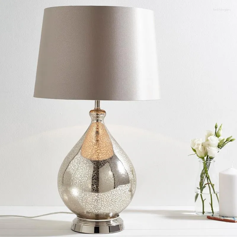 Modern LED Glass Modern Side Table Lamp With Soft Design For Bedroom ...