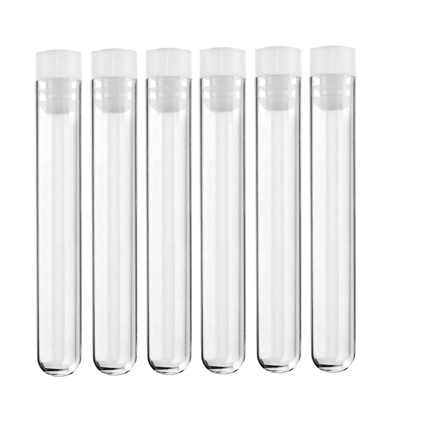 DHgate.com:Clear Plastic Test Tube Vials with Caps - 13x100mm, Multi ...