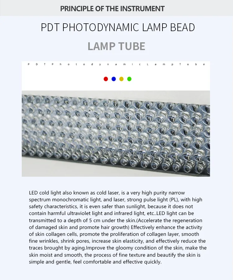 Medical Grade PDT Photodynamic LED Light Therapy Magnifying Lamp For ...