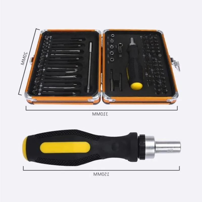 92 In 1 Screwdriver Box With Multi Function Screwdriver Set, Ratchet ...