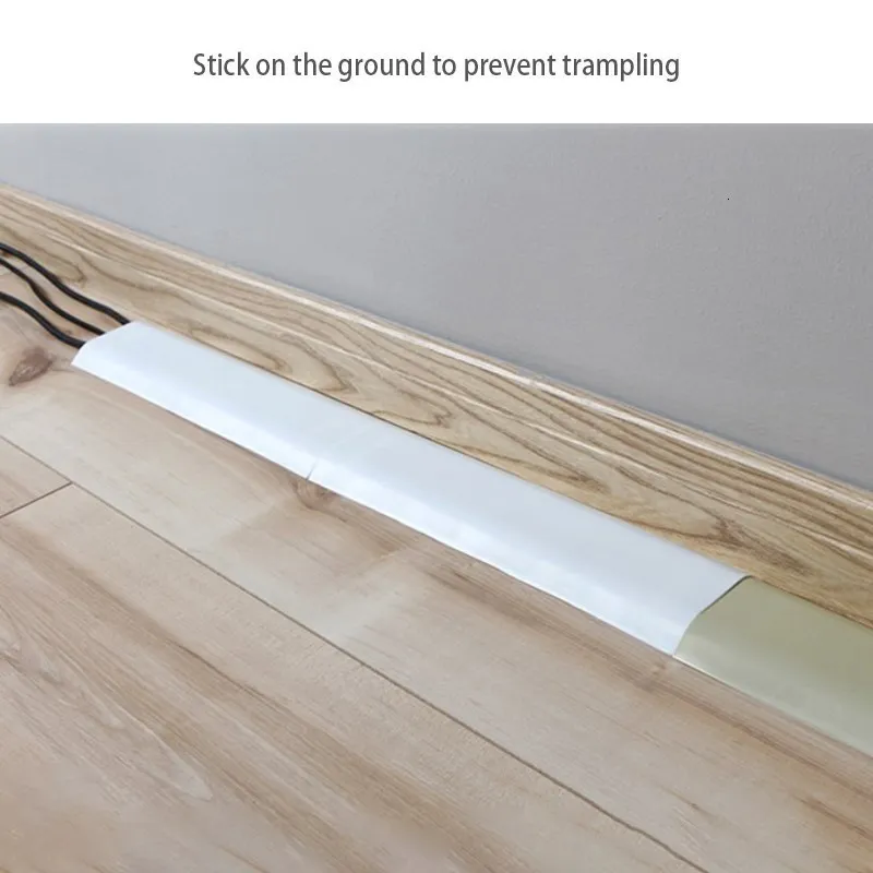 Storage Baskets Self-Adhesive Wall Mounted Wire Duct Cover Data Cable ...