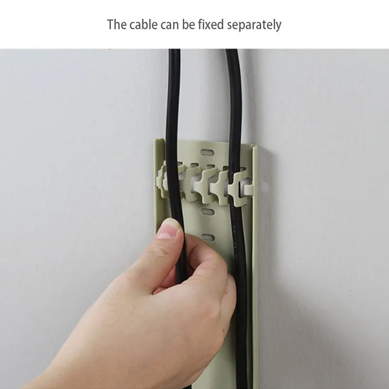 Storage Baskets Self-Adhesive Wall Mounted Wire Duct Cover Data Cable ...