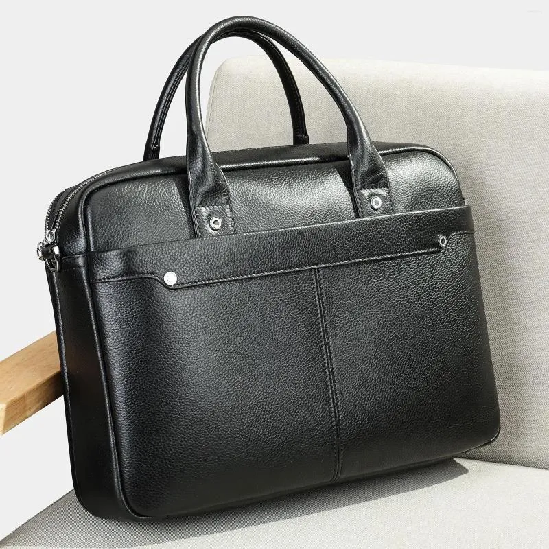 DHgate.com:Mens Leather Briefcase, 15 Inch Horizontal Cowhide Laptop ...