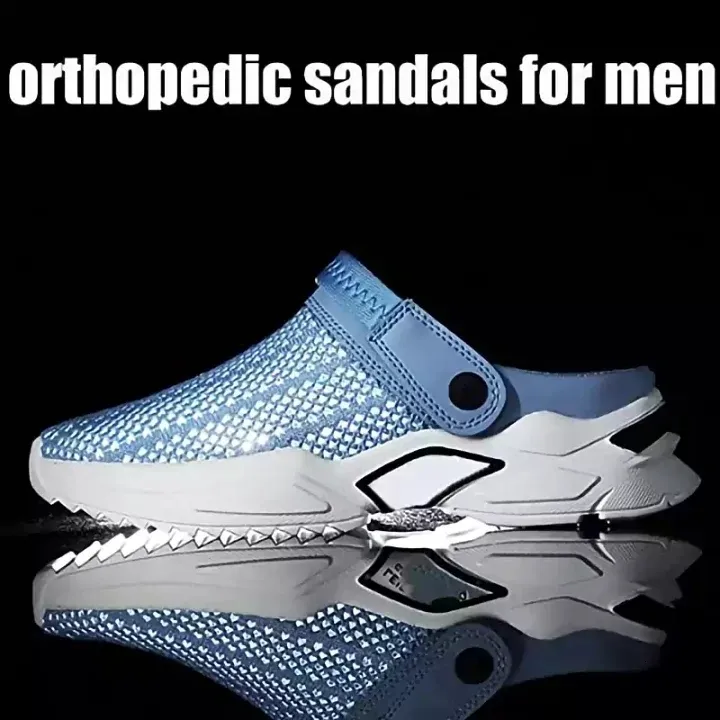 Orthopedic Sandals for Men & Women - Hollow Out Summer Beach Clogs & Slippers, Flat Anti-Slip ...