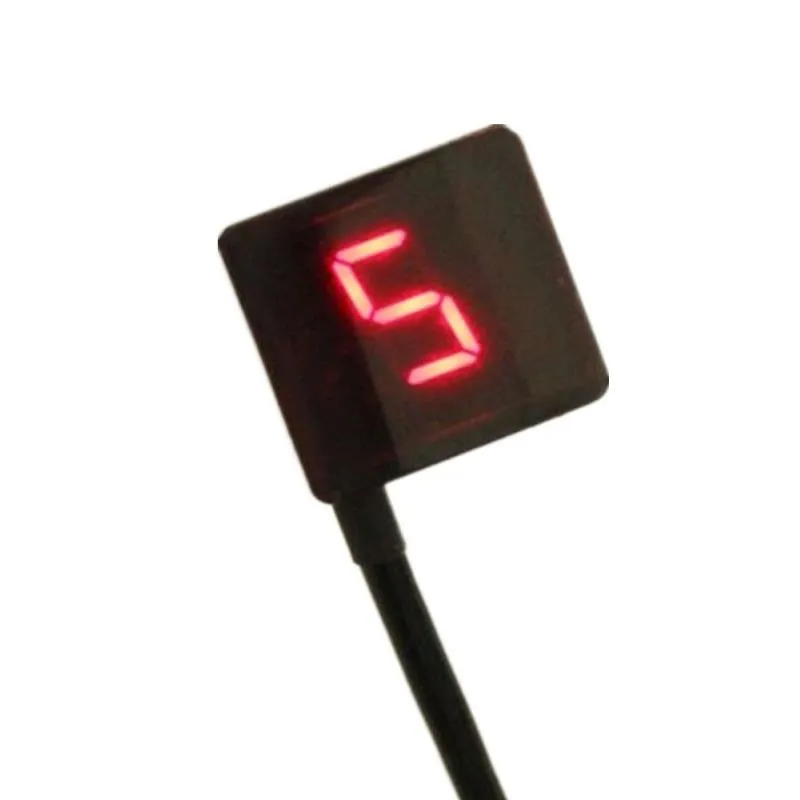 Red LED Digital Gear Indicator For Motorcycles Universal Display Shift ...