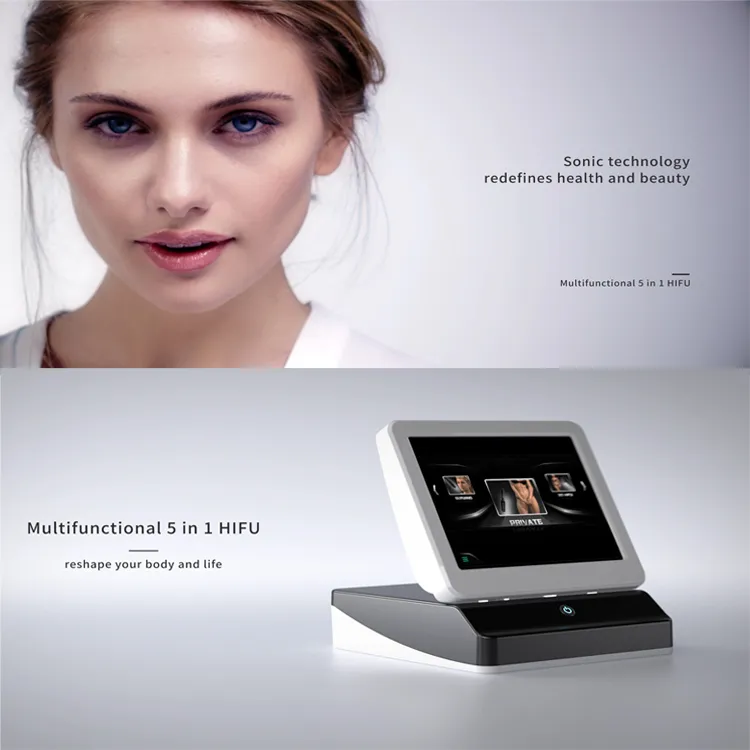 Mini Vmax HIFU 5 In 1 Lipo4 7D Machine For Face And Body Shaping, Anti ...