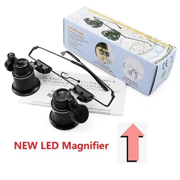 Precision LED Magnifying Glasses - 8x 15x 23x Head Mount Loupe for ...