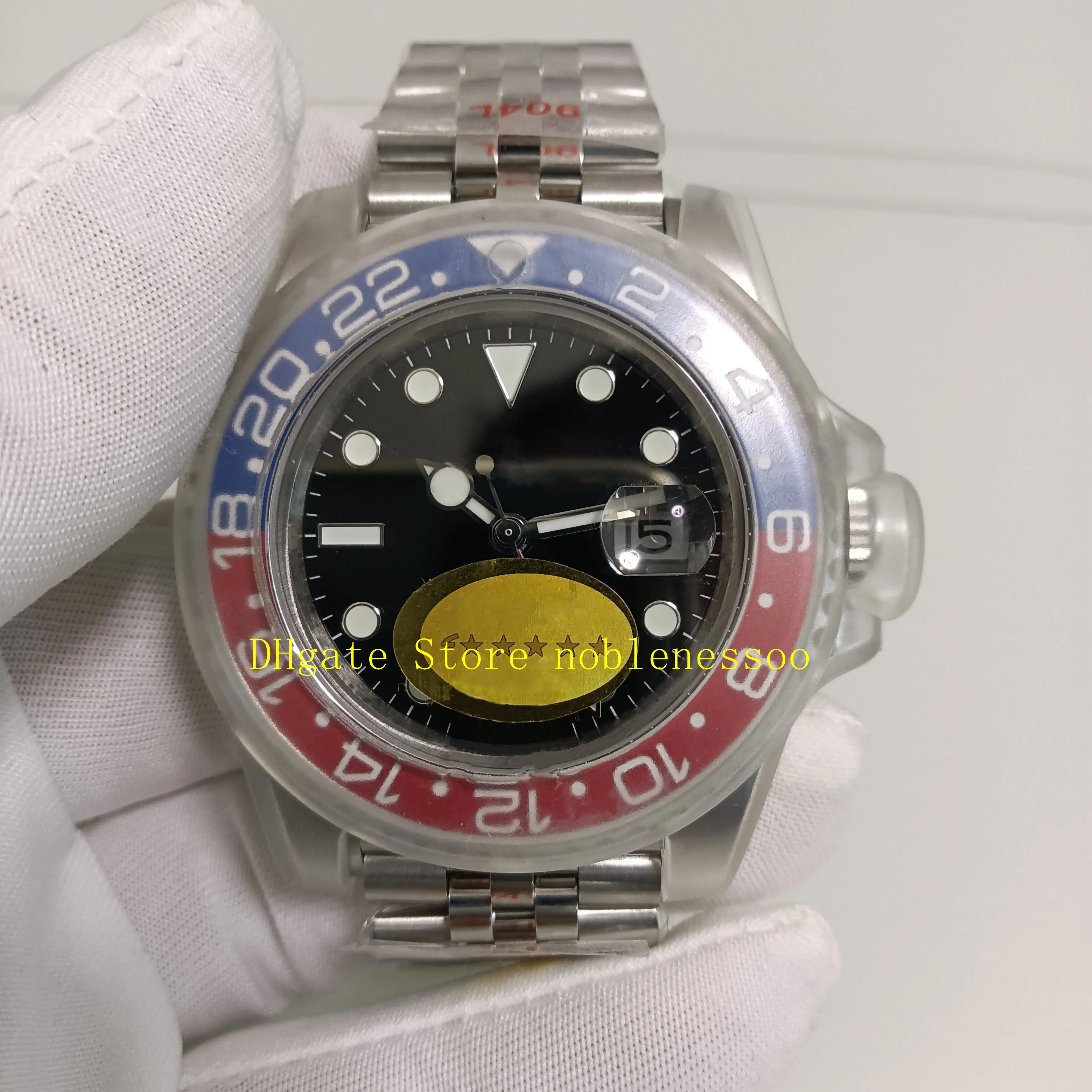 7 Style 904L Steel Automatic Mens Watches 40mm Ceramic Bezel, Cal.3186 ...