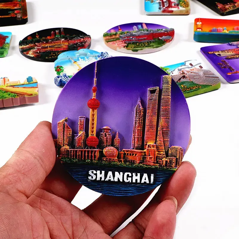 Shanghai Scenic Fridge Magnets - Travel Souvenir, Strong Magnetic ...