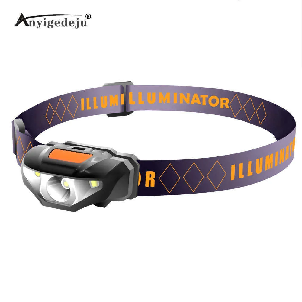Head Lamps ANYIGEDEJU Mini Head Lamp 3 Modes Waterproof COB LED ...