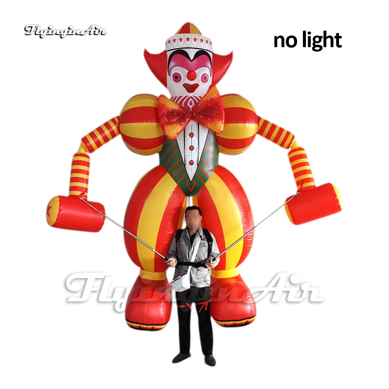 Wholesale Comical Giant Walking Inflatable Clown Puppet 3.5m Boomerang ...