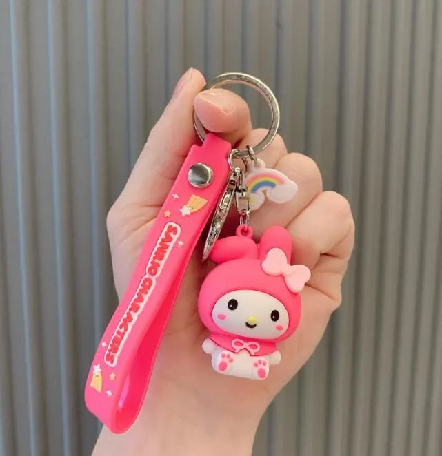Cute Kulomi And Cinnamoroll Figural Keychain Perfect For Couples, Cars, Bacchon Ke Liye Bag, And ...