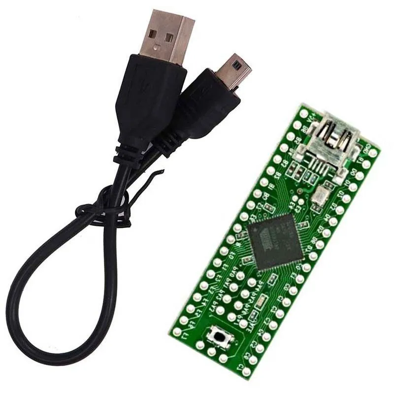 USB AVR Development Board - AT90USB1286 U Disk ISP Programmer Mouse ...