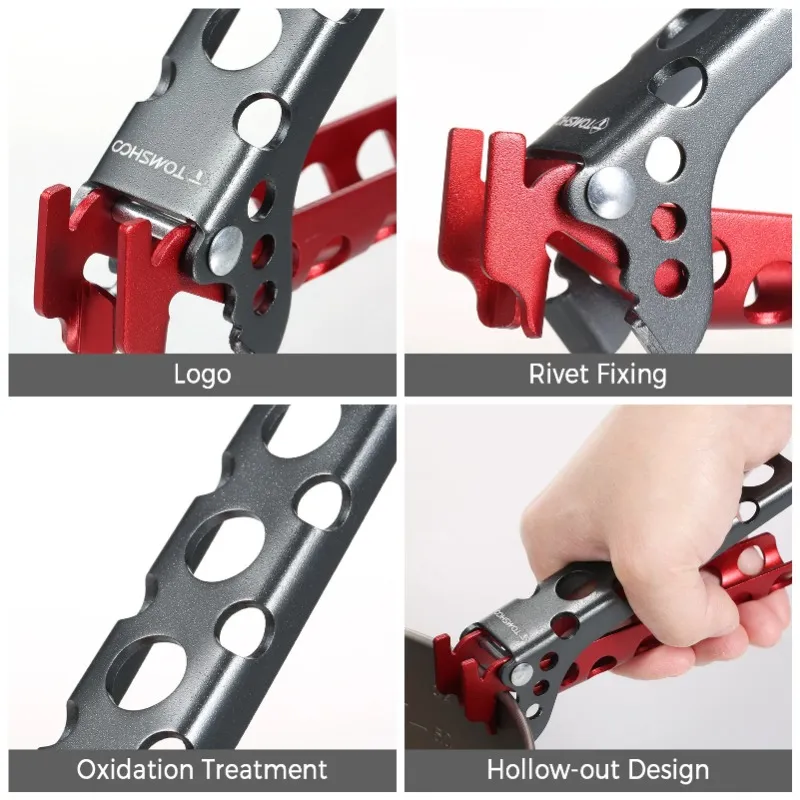 Pot Organizer Rack Aluminum Pot Lifter: Camping Pan Grip Handle For ...