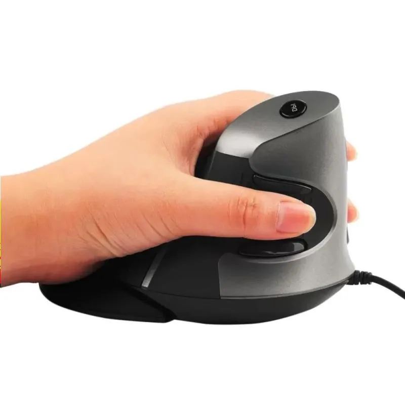 Ergonomic Vertical Mouse: Wired Laser Precision for Comfort ...